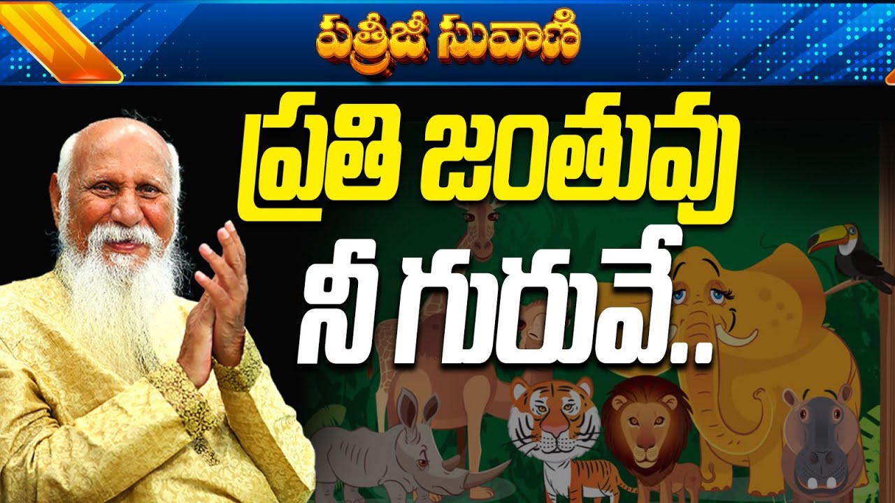 ప్రతి జంతువు నీ గురువే.. | Patriji Suvani | Patriji Speech | PMC Telugu ...