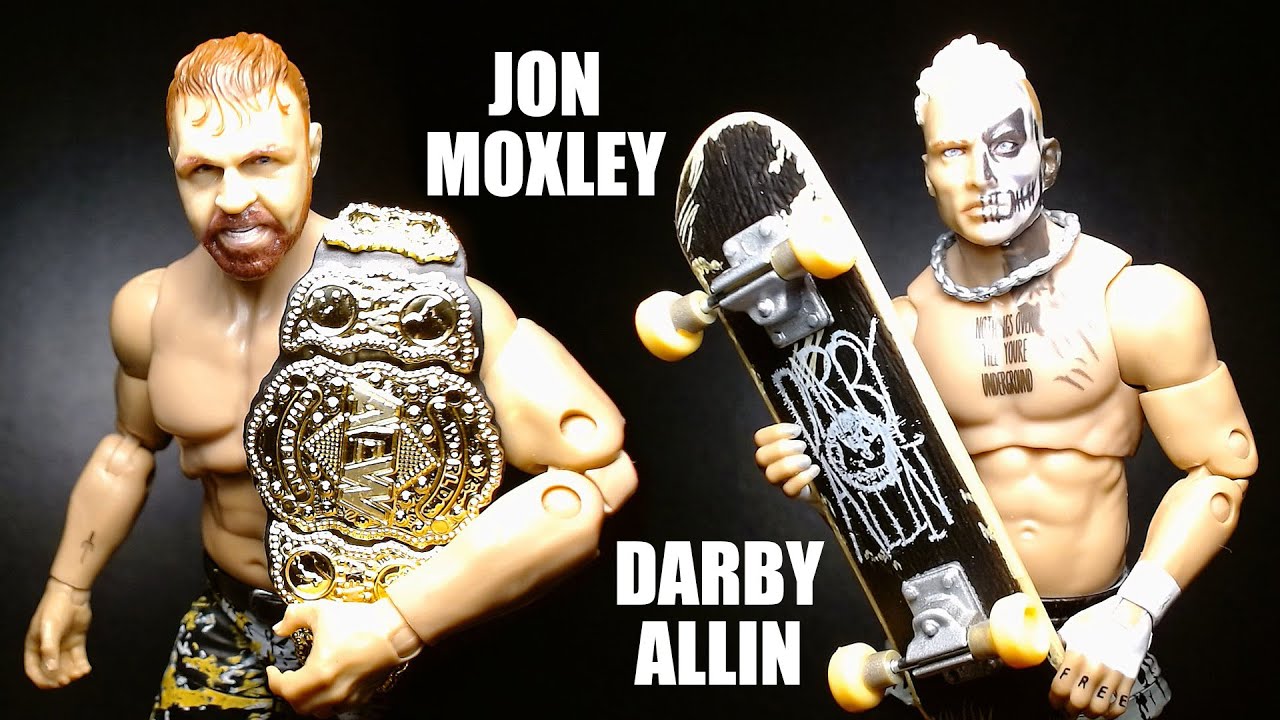 AEW Jon Moxley VS Darby Allin Unrivaled Rivals 2-Pack Jazwares Action Figure Unboxing and Review ...