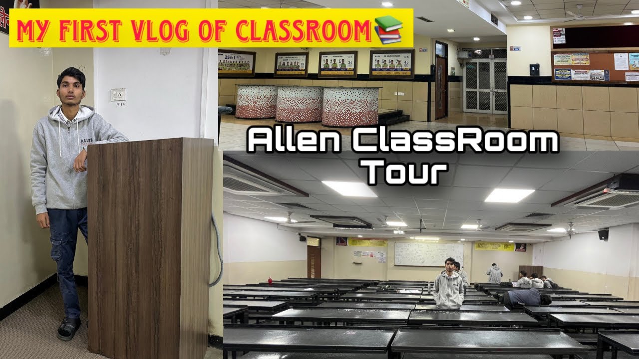 First Vlog Of My Allen Class room || Allen campus Tour || Allen Canteen ...