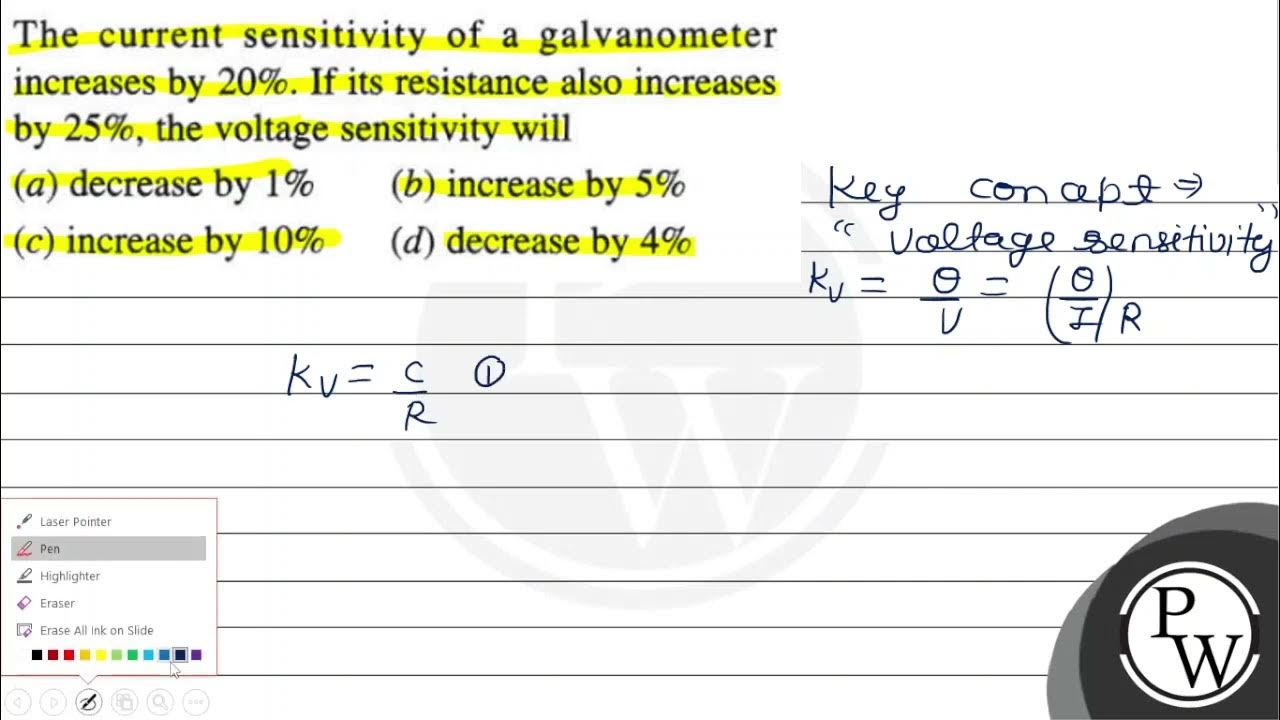 The current sensitivity of a galvanometer increases by 20 %. If its ...