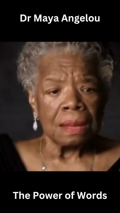 Dr Maya Angelou - The Power of Words #shorts #poetry - YouTube