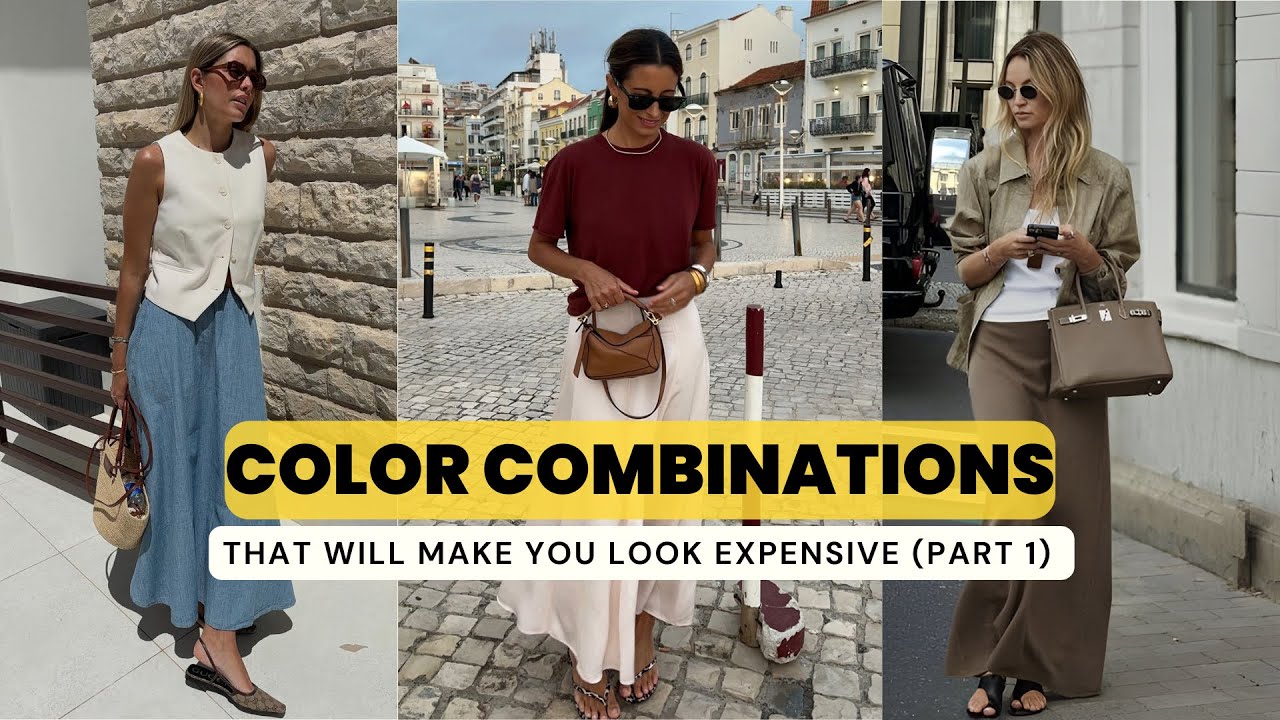 Color combinations that look expensive (part 1) - YouTube