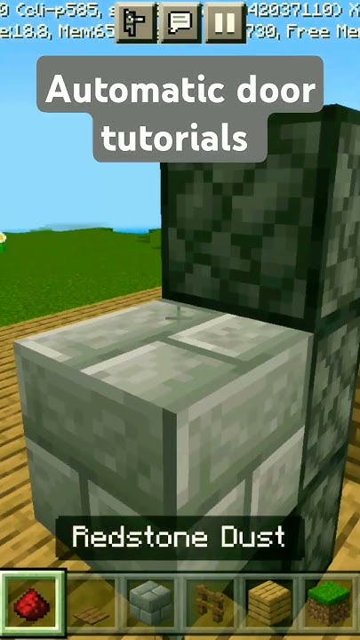 Automatic door tutorials in Minecraft #minecraft - YouTube