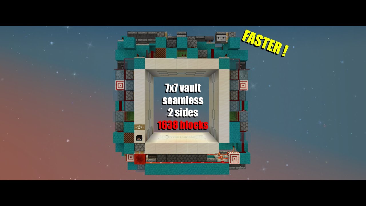 FASTER ! 7x7 Vault Seamless 2 Sides (1638 Blocks) - YouTube