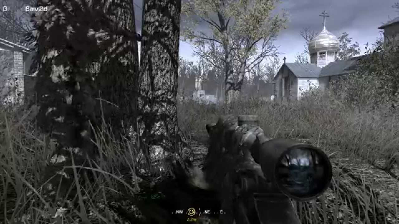 Call of Duty 4: Modern Warfare - Mission 13 - All Ghillied Up - YouTube