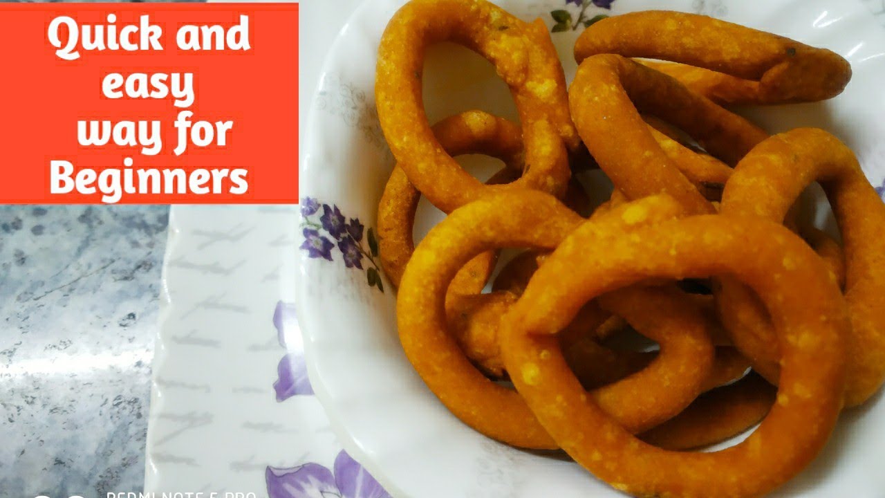 Chegodilu # Easy recipe for beginners crispy chekodi # quick snack with ...