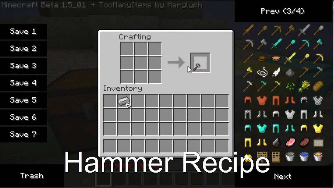 Minecraft Anvil Mod v1 - YouTube