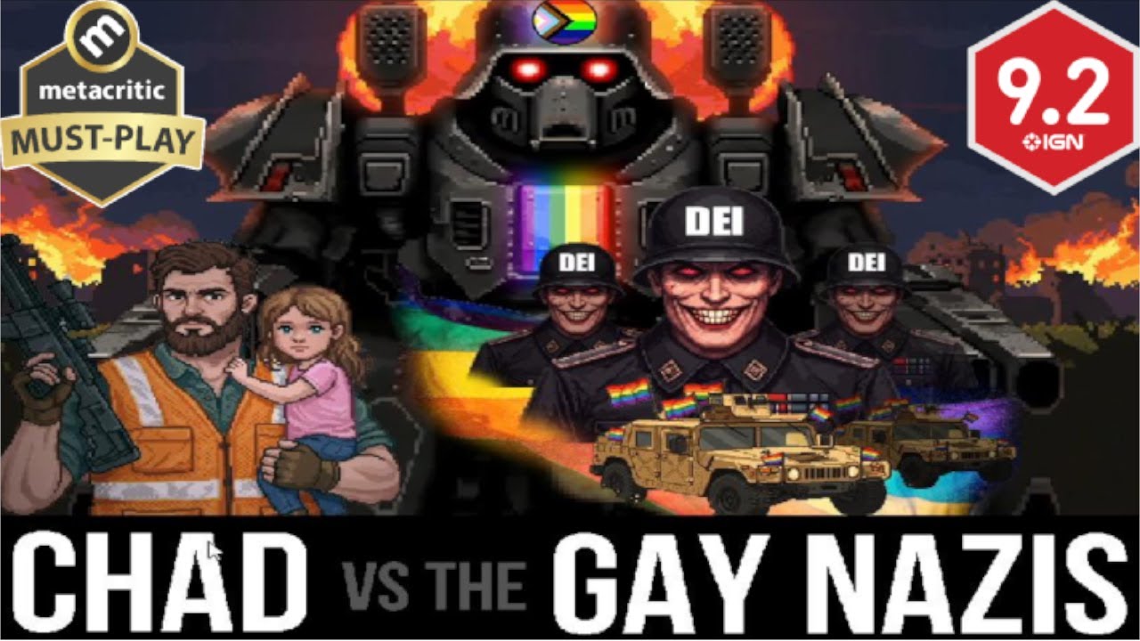Chad vs The Gay Nazis is the best game of all the times - YouTube