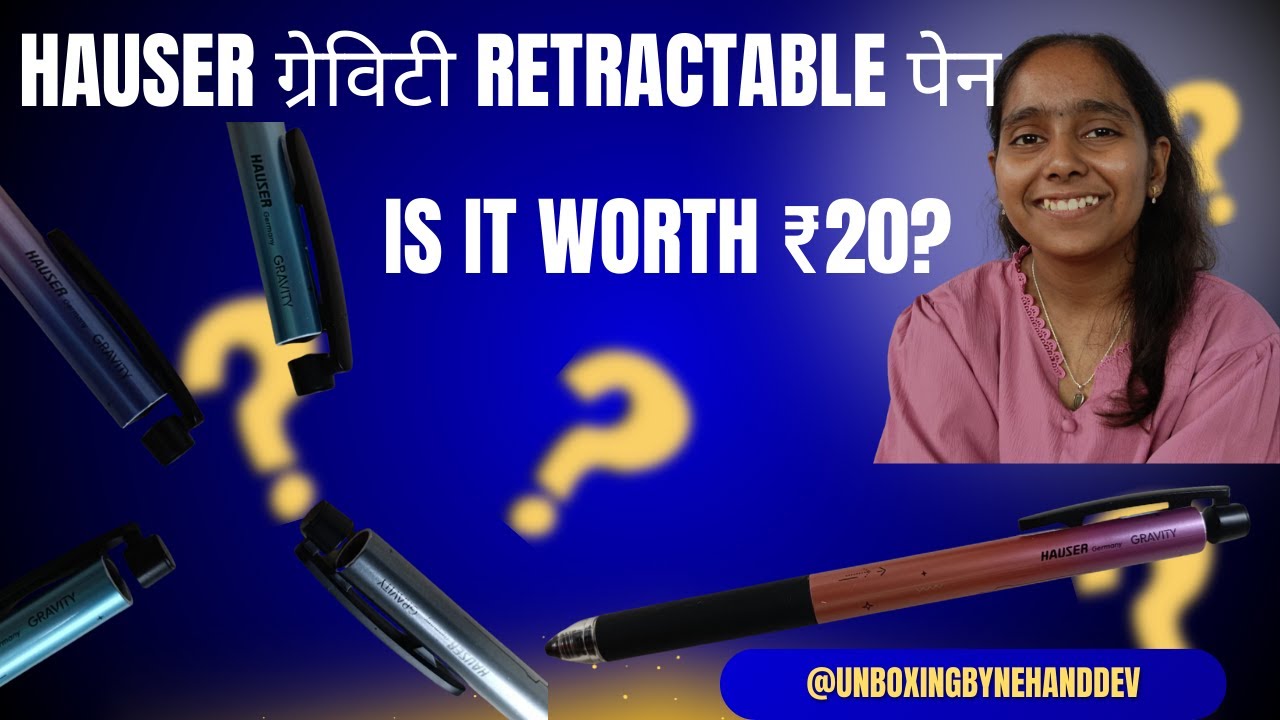 Hauser Gravity Pen Unboxing & Review: Is It Worth ₹20? - YouTube