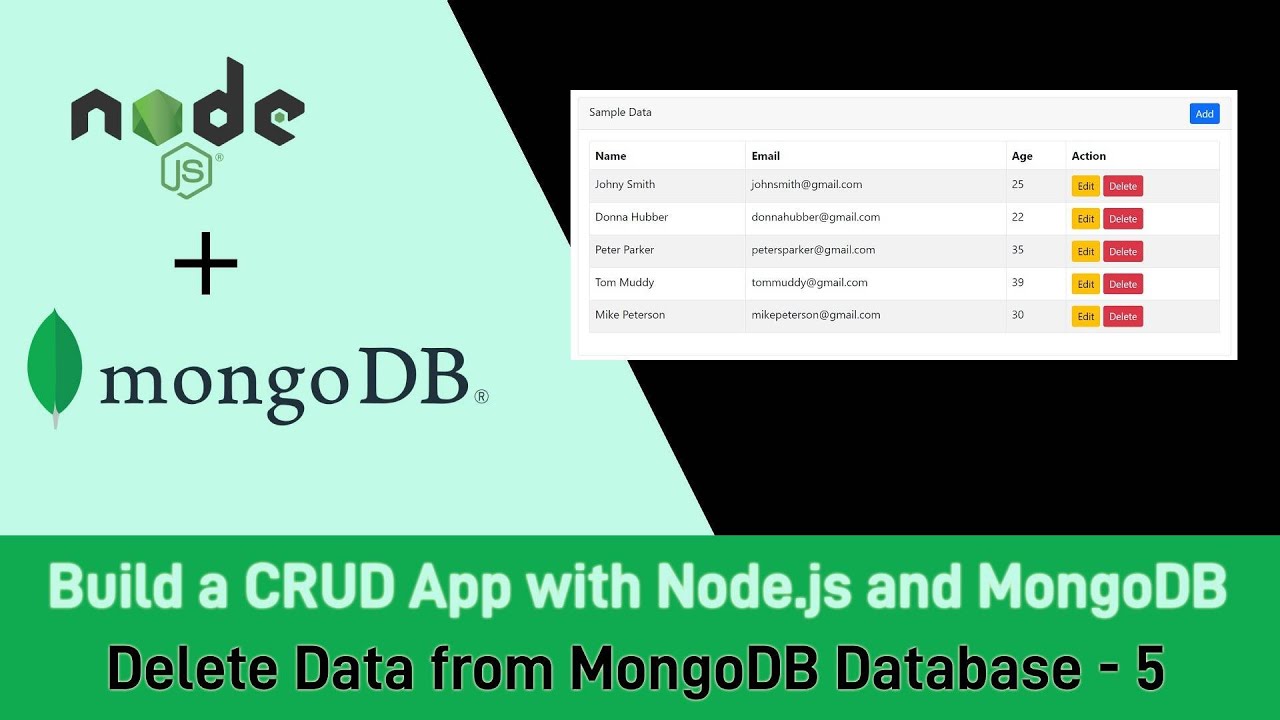Build A Crud App With Nodejs And Mongodb Delete Data From Mongodb 3938