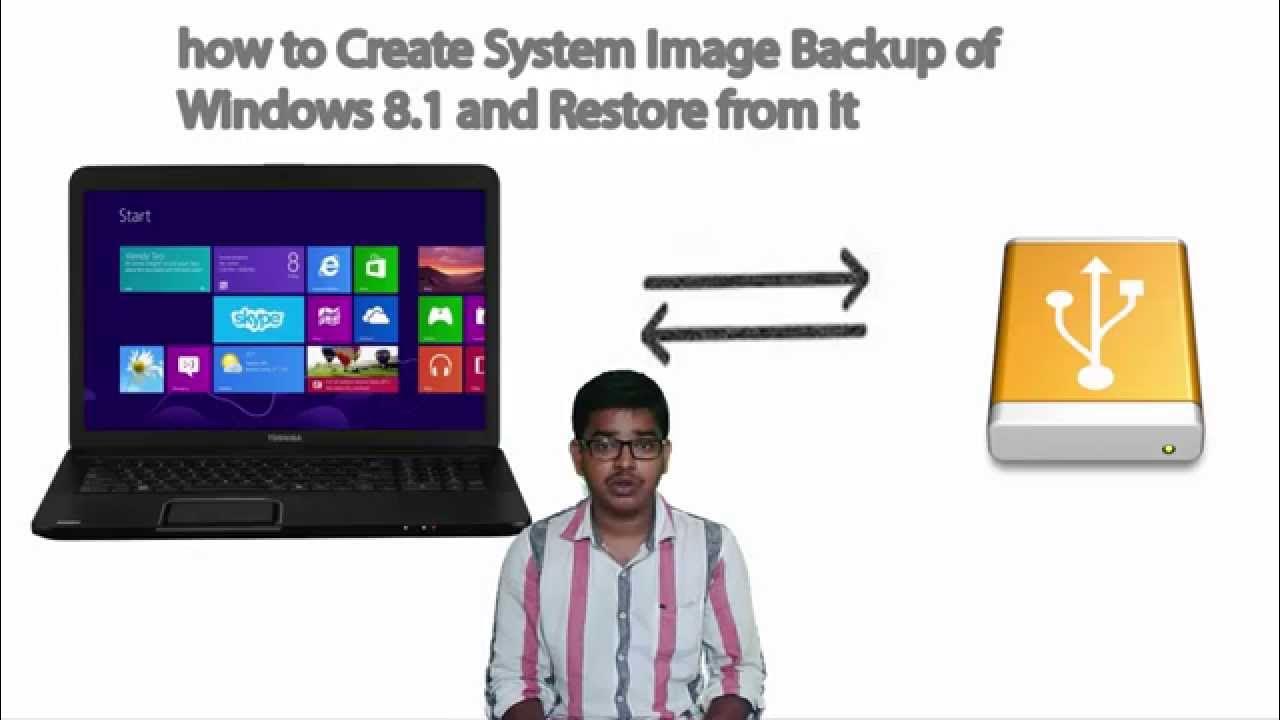 How to Create System Image Backup of Windows 8.1 and Restore from It - YouTube
