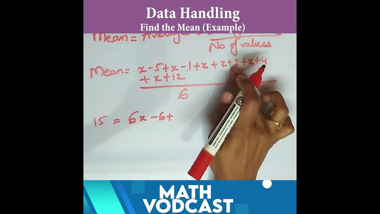 Data Handling | mean median mode | maths example - YouTube