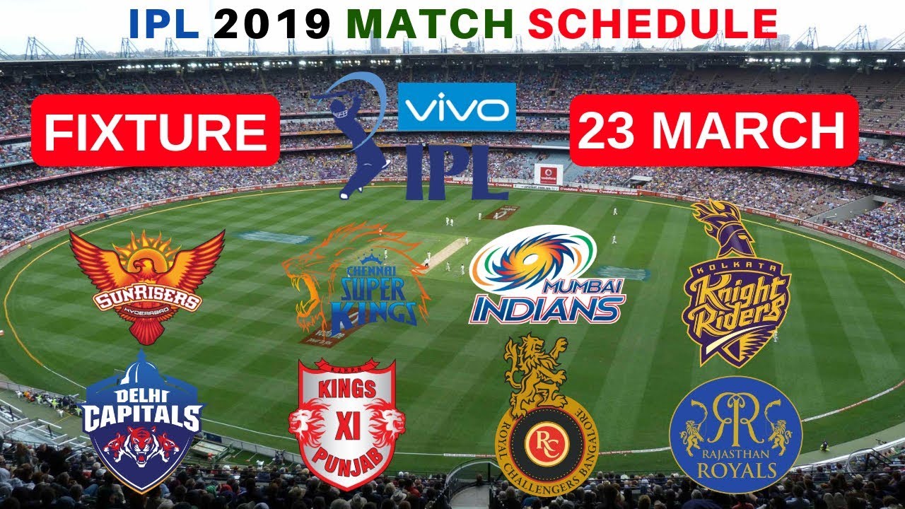 IPL Schedule 2019 Time Table | IPL 2019 Fixture, Dates & Venue ...