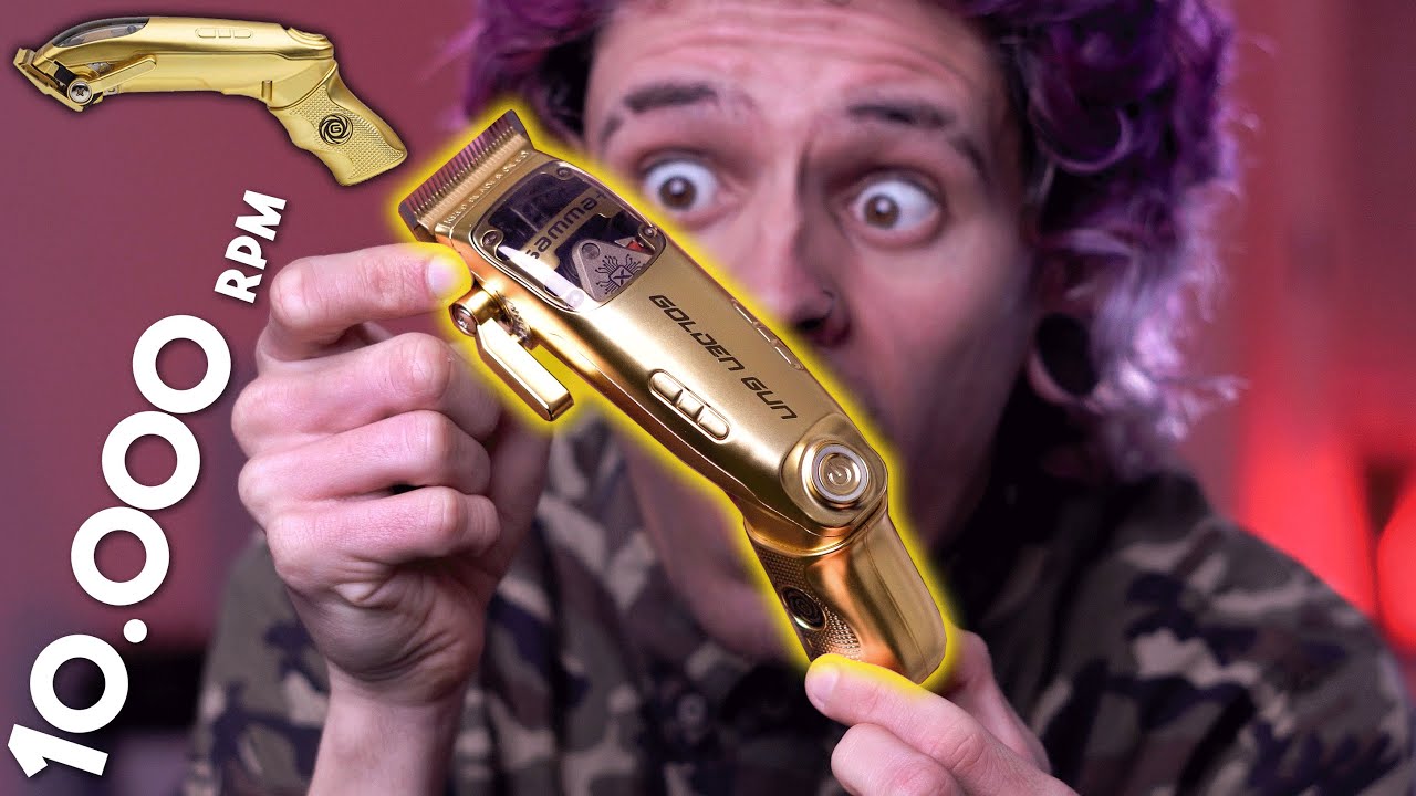 Gamma+ Golden Gun - Unboxing e Review - Hair Clipper |SUBTITLED| - YouTube
