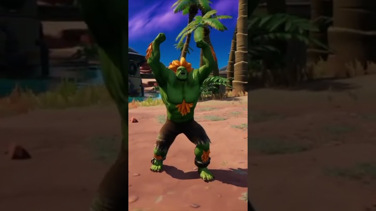 BLANKA Backflip Emote ..⛩ (FORTNITE & STREET FIGHTER) #shorts - YouTube
