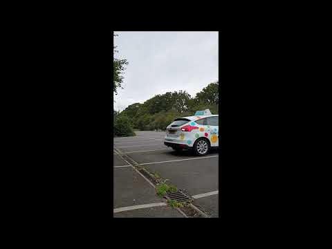 45 degree reverse bay parking from 4 different perspectives - YouTube