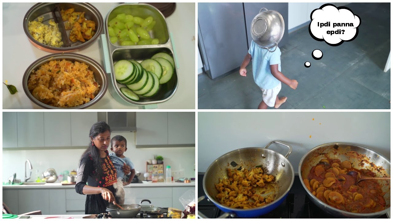 Adichu pudichu dhan seiya vendiyadha iruku/Morning busy routine/Tiffin ...