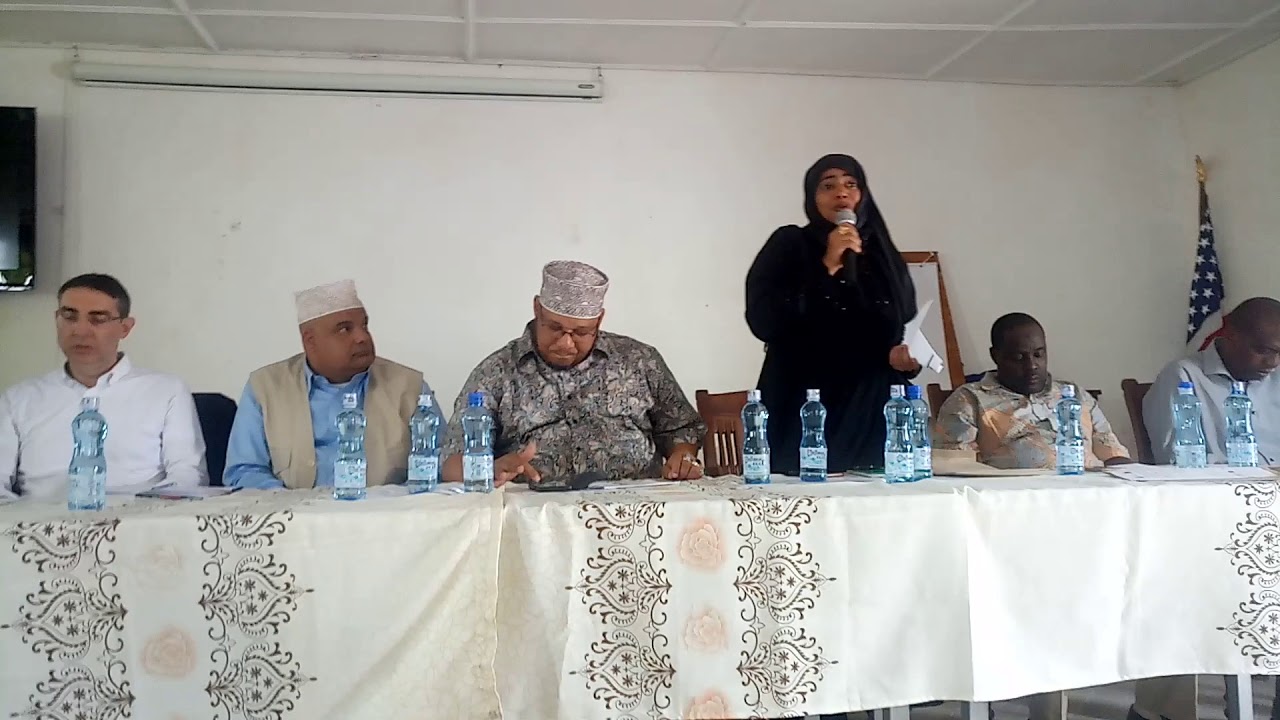 Hon Ruweida Obo Lunching of *MVUVICARD* ICT platform for *FISHERMEN ...