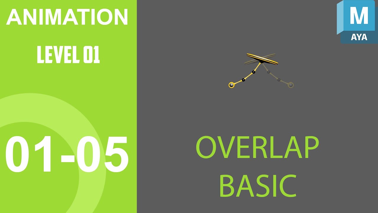 ANIMATION | LEVEL 01_05 : OVERLAP BASIC - YouTube