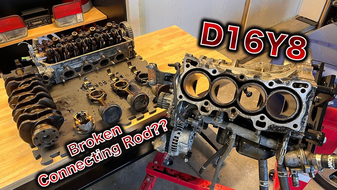 Disassembling a D16y8 Motor - YouTube