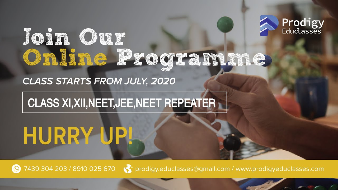 || PRODIGY EDUCLASSES | DEMO CLASS XI BOARDS | CBSE,ISC,WBCHSE | JOIN US |JULY 2020| KOLKATA ...