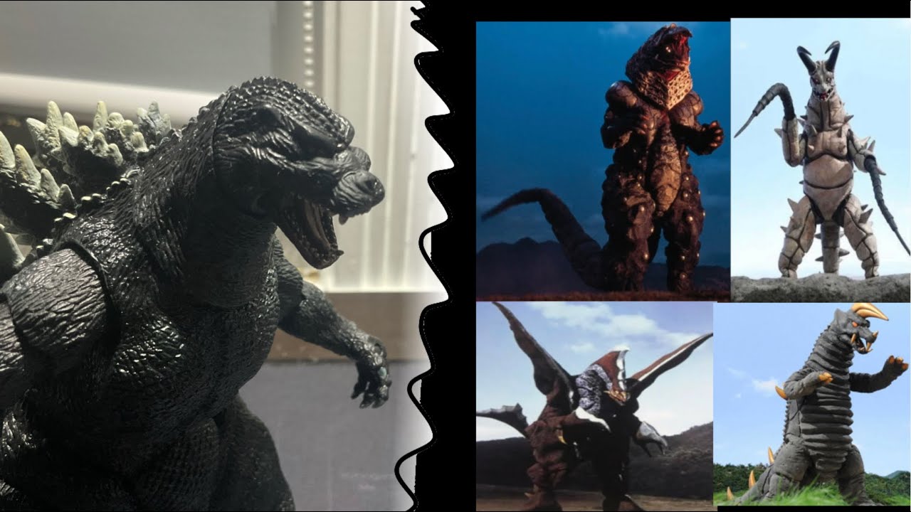Godzilla vs the monster army (stop motion short battle) - YouTube