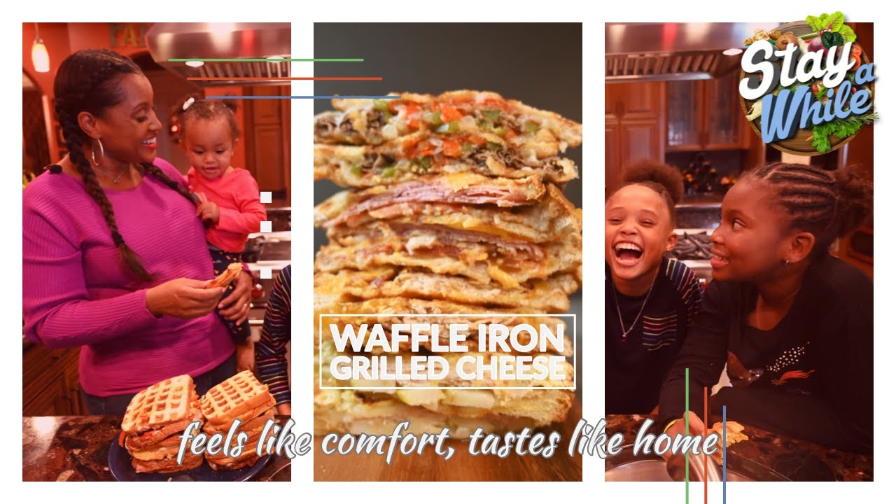 Waffle Iron Grilled Cheese | Chef Tommi V. - YouTube
