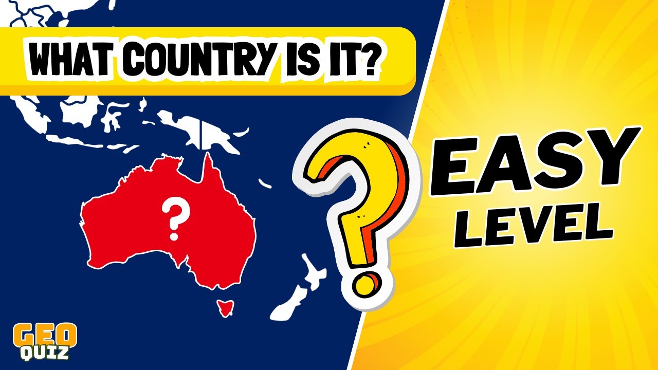 Guess The Country On The Map - EASY LEVEL | Geography Quiz | Quiz Show ...