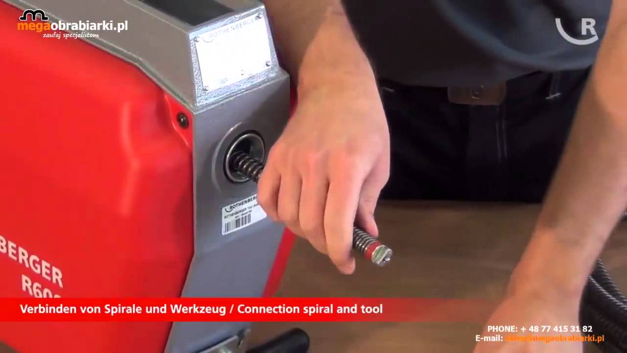 Maszyna do czyszczenia rur R600 Rothenberger - YouTube