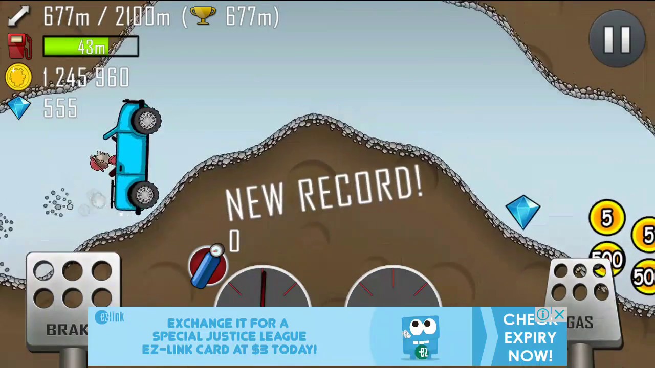 Hill Climb Racing Gameplay 122 (Cave)(Featuring Garage Jeep) - YouTube