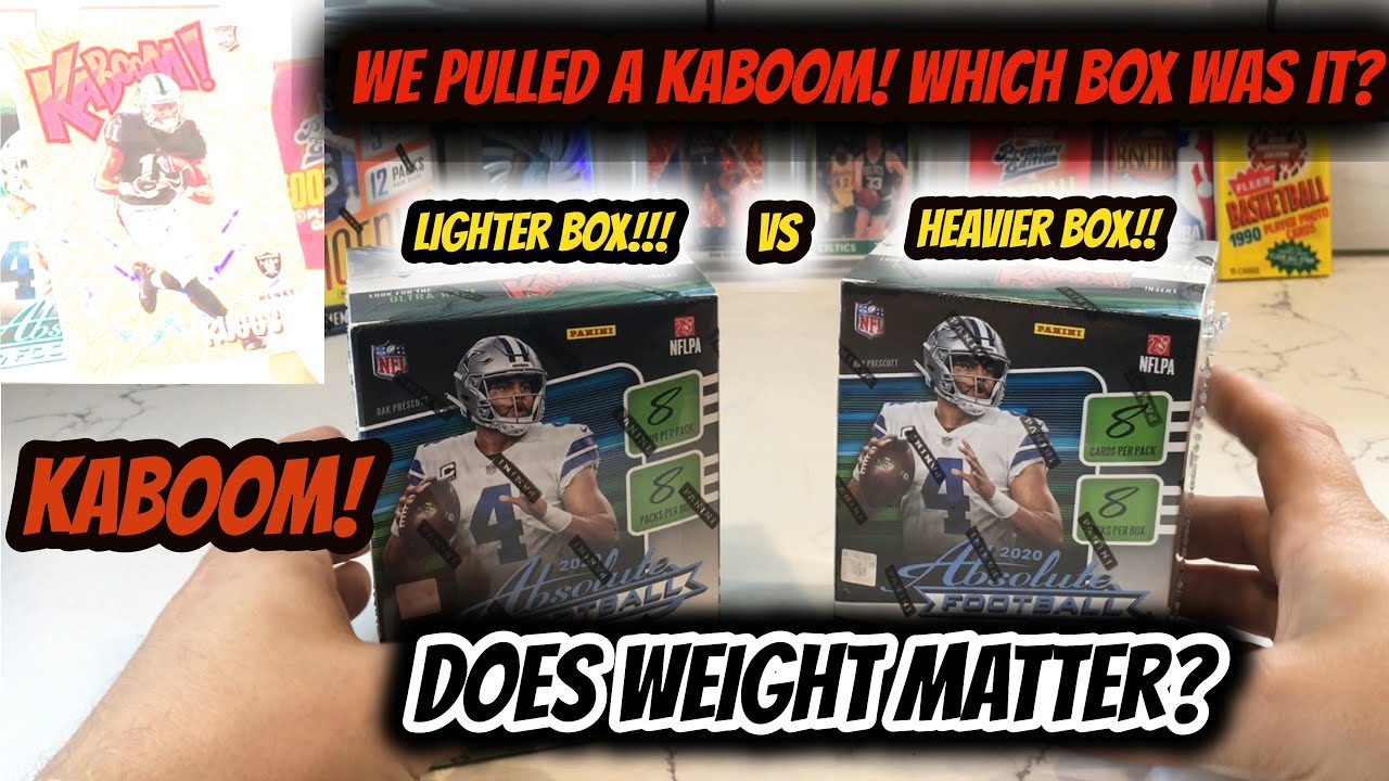 How To Pull a KABOOM: 2020 Absolute Football Blaster - Does Weight ...