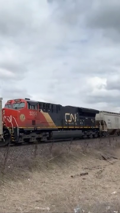 CN Mid DPU #train #railroad #railway #railfan #canadiannationalrailway #cnrailway #cntrain # ...