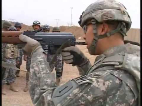 U.S. Army Training Iraqi National Police on Zeroing AK-47 Rifle - YouTube