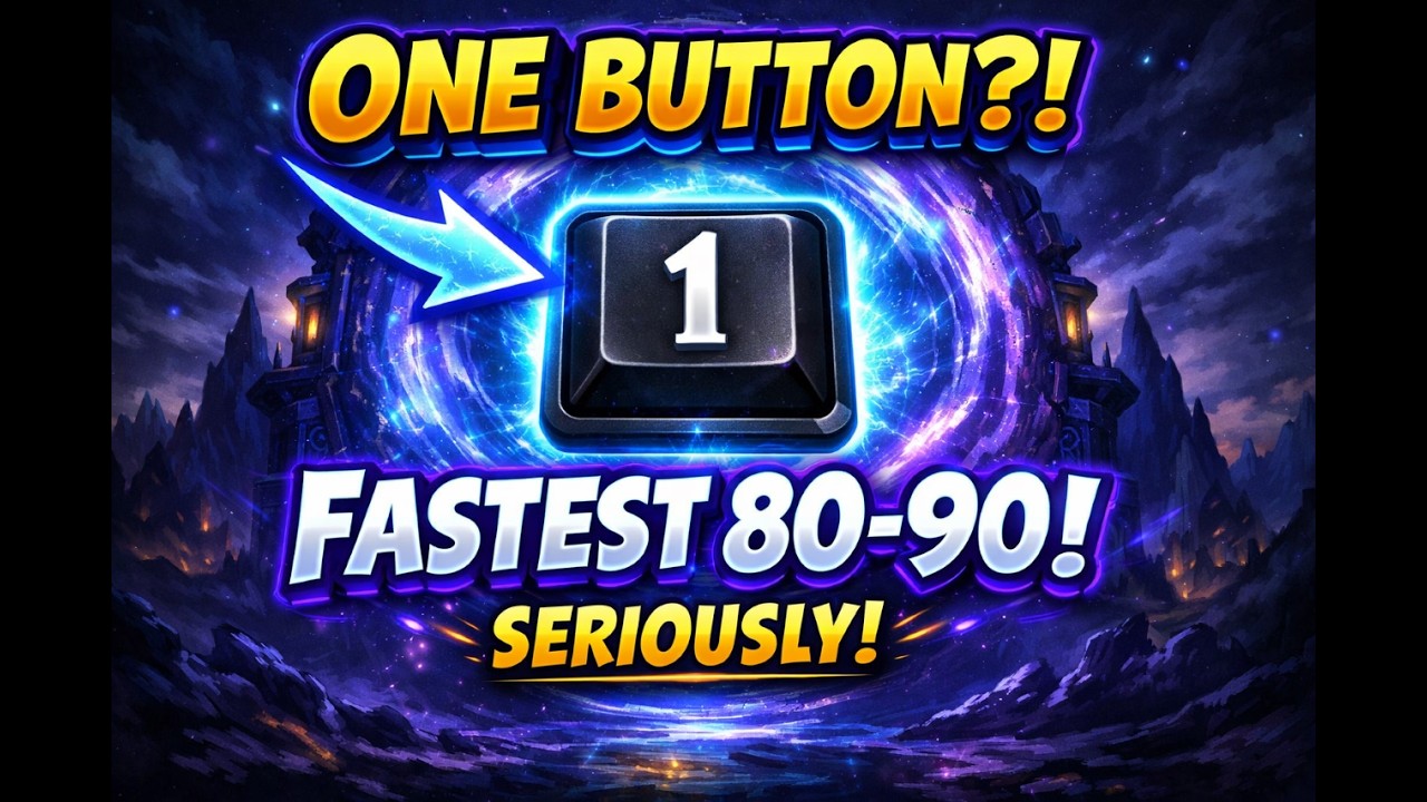 FASTEST Way to Level 80-90 With One Button | WoW Midnight Leveling ...