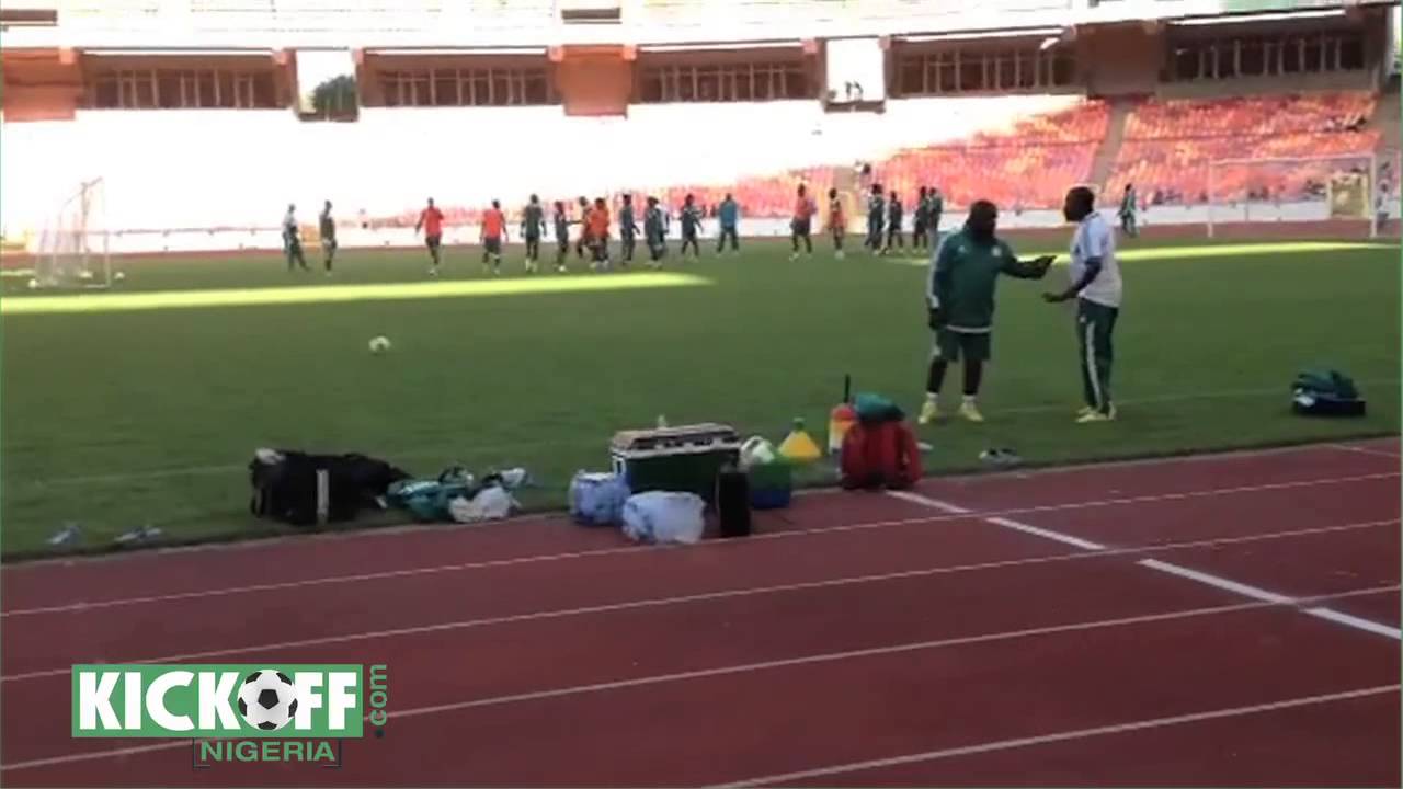 Super Eagles training in Abuja - YouTube