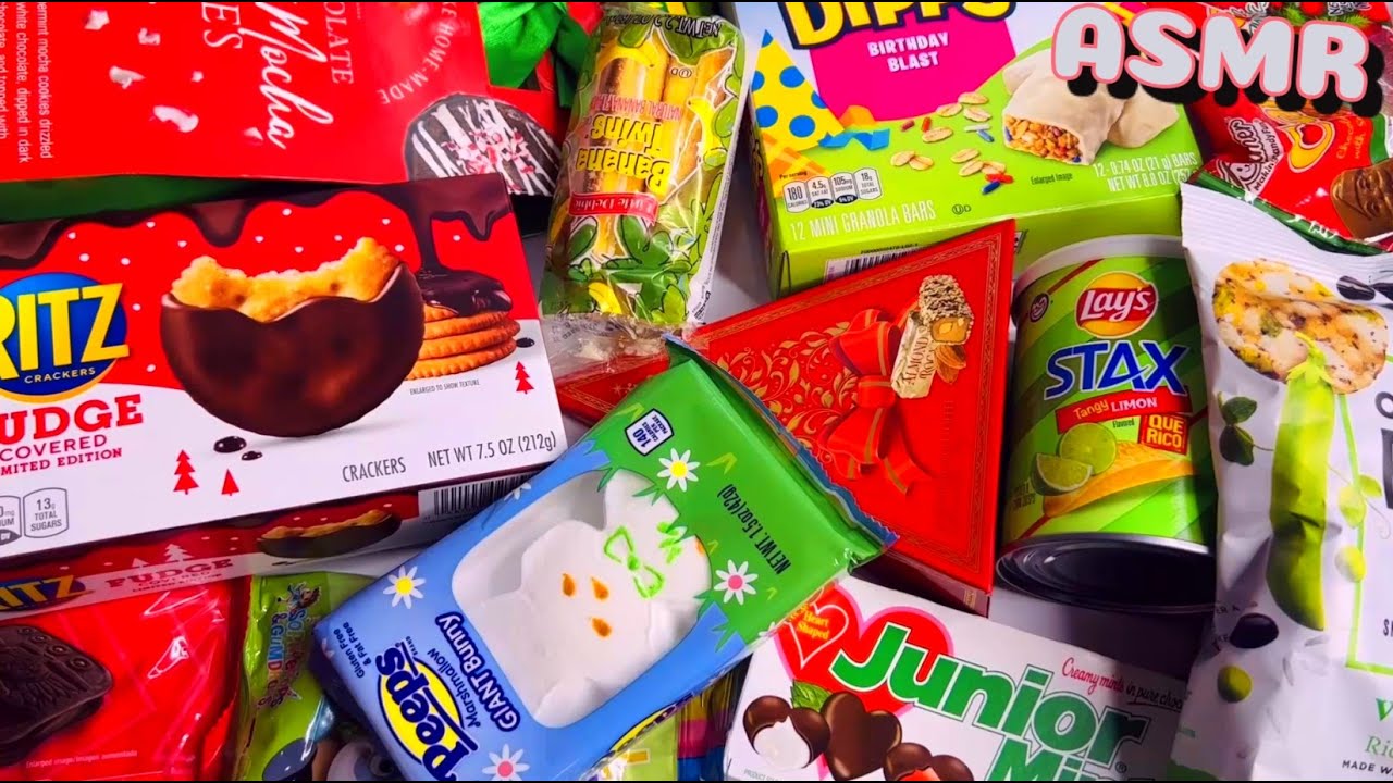 101 GO EXCITING CANDY Snacks ASMR Chocolate Covered Crackers Giant ...