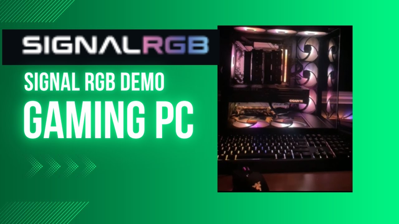 Signal RGB Demo #led #pcbuild - YouTube