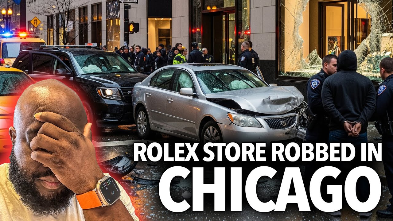 Car Crashes, Arrests After the Rolex Store On the Magnificent Mile In ...