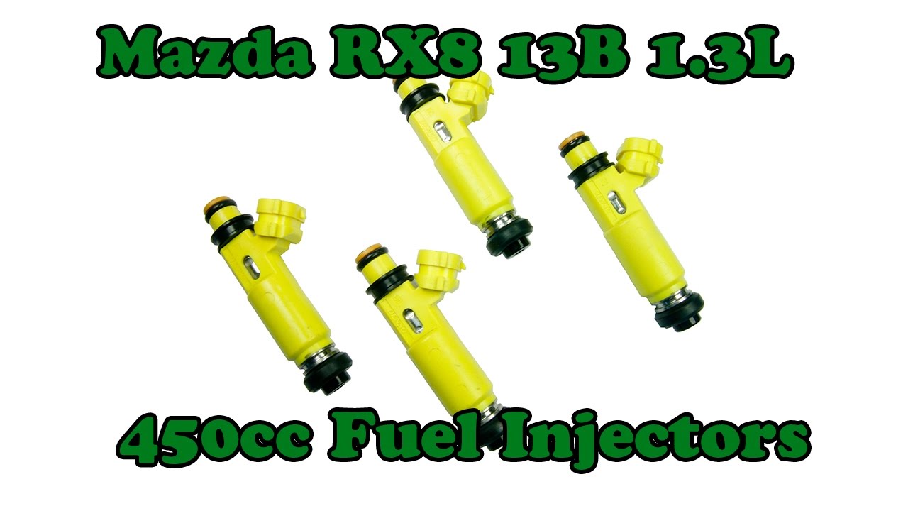 Mazda RX8 13B 1.3L 450cc Fuel Injectors - Injector Spray Pattern & Flow ...