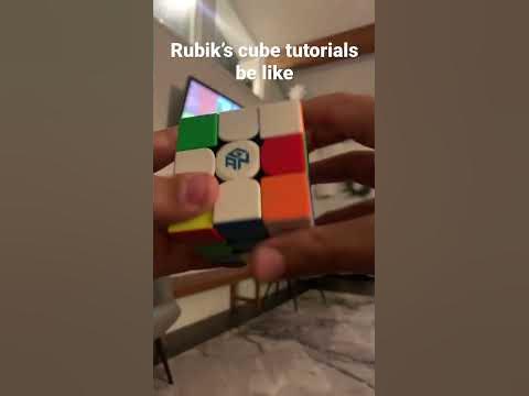 Rubik’s cube tutorials be like - YouTube