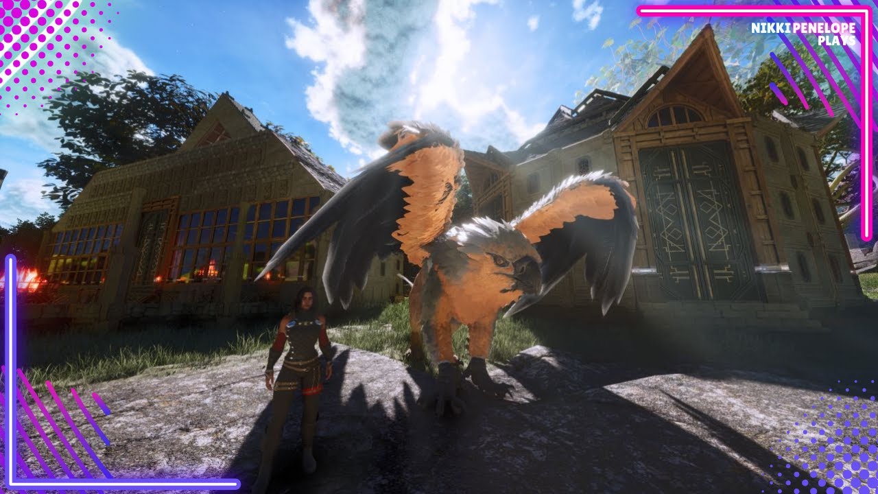 I Tamed A Majestic Mountain Gryphon & Moved Base! - ARK Svartalfheim ...