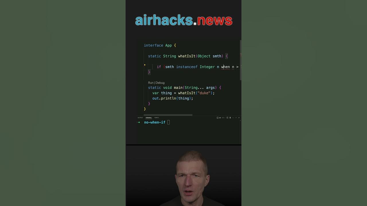 There Is No "when" In "if" #java #shorts #coding #airhacks - YouTube