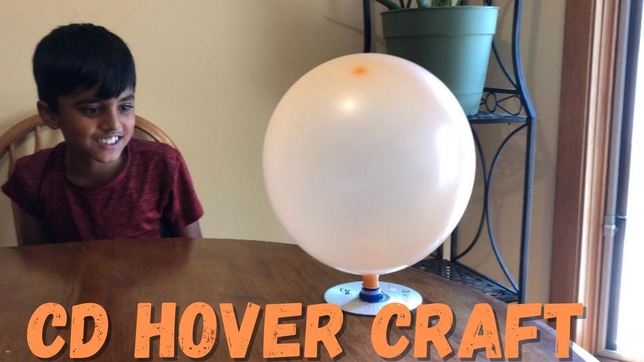 How to make CD Hovercraft,CD and balloon Experiment | 2 Min Science ...