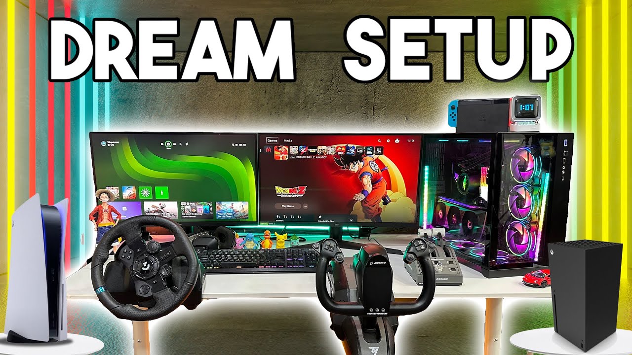 RS 10 LAKH DREAM GAMING SETUP WITH EVERY CONSOLE, WHEEL AND VR ! - YouTube
