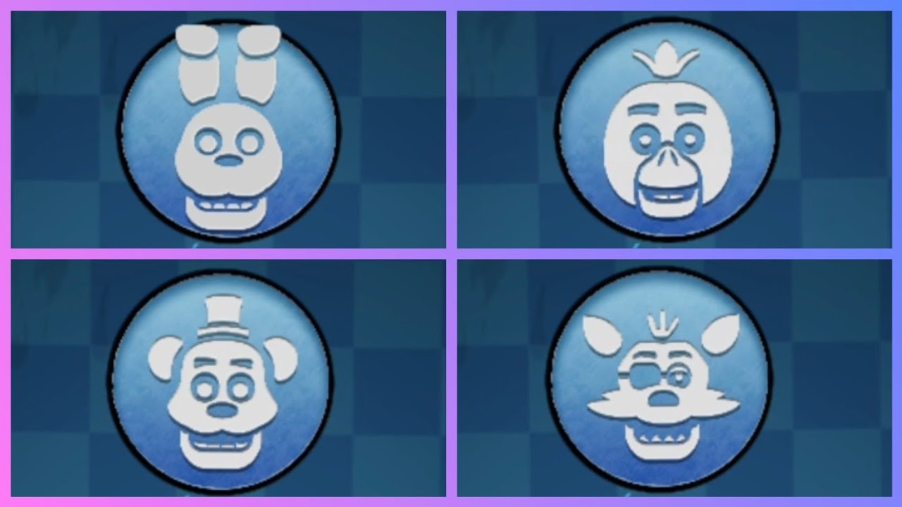 FNAF AR: Freddy, Bonnie, Chica and Foxy Profile Icons! - YouTube