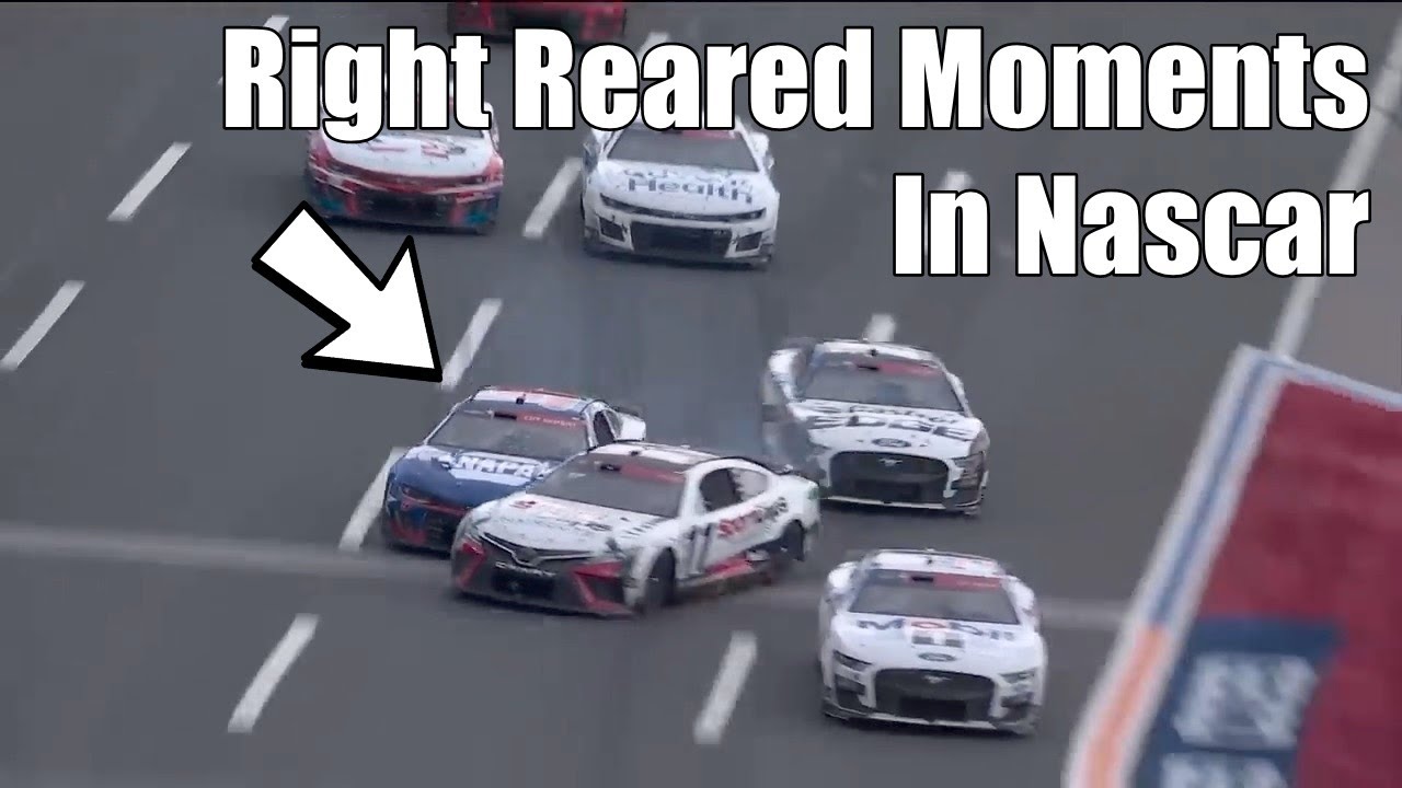 Right Reared Moments In Nascar - YouTube