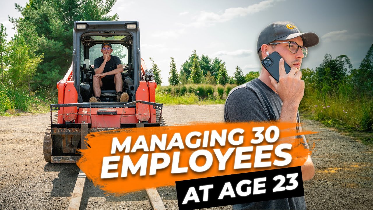 23-Year-Old Landscape Owner: Managing 30 Employees - YouTube