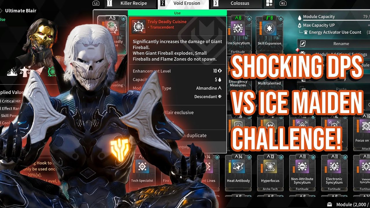 ULTIMATE BLAIR MAX DPS BUILD TO BEAT ICE MAIDEN CHALLENGE! THE FIRST ...