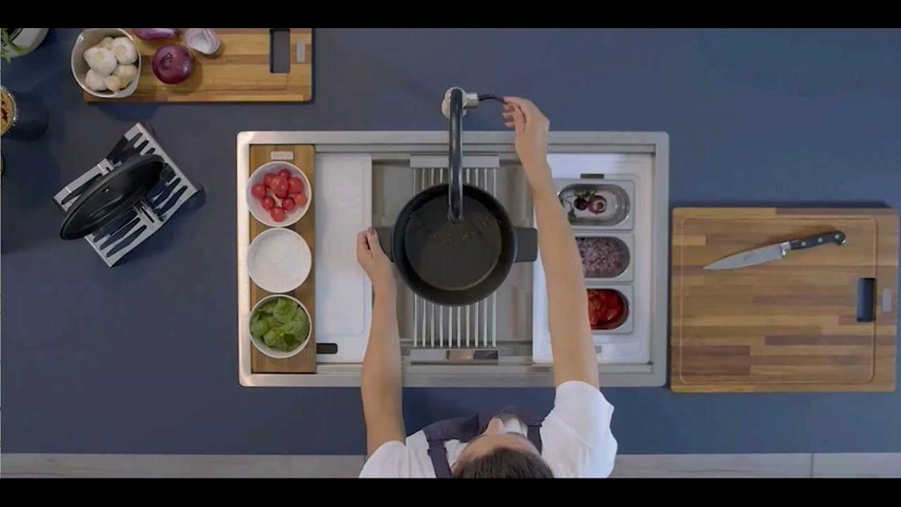 Artinox Planum kitchen workstation demo - YouTube