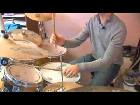 Drums: 8th Note Fill With Crash Cymbal - YouTube